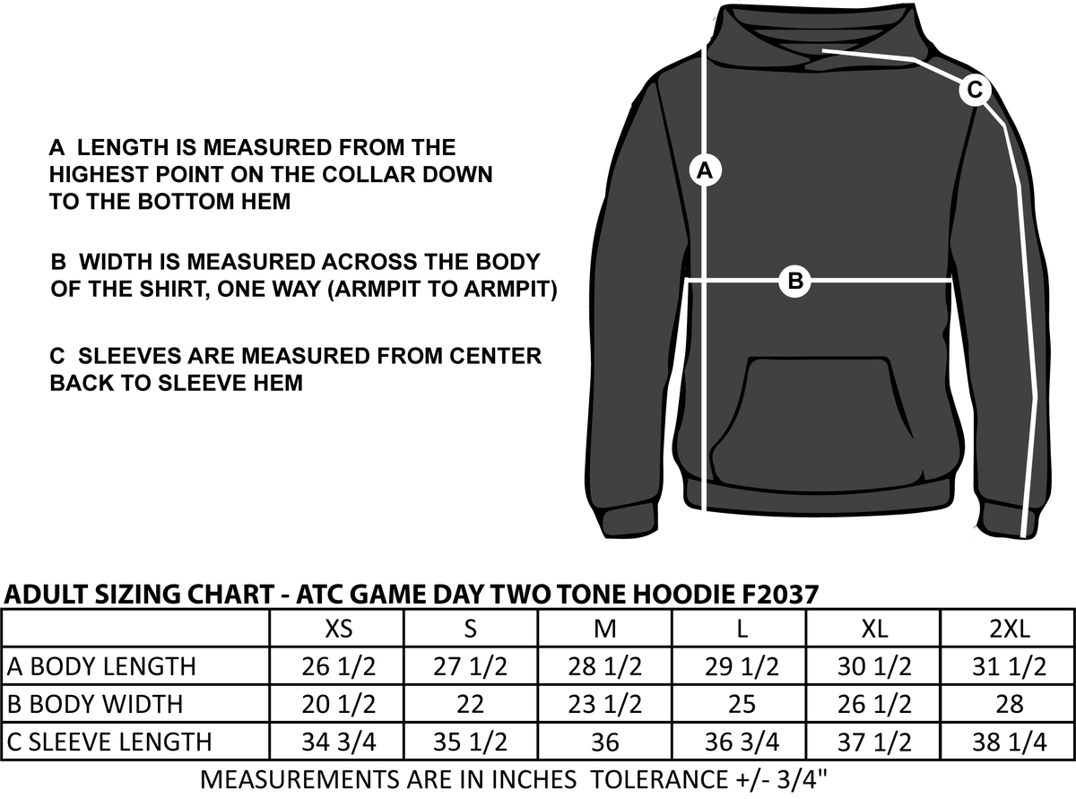 BRIARGREEN STAFFWEAR - ATC GAMEDAY TWO TONE HOODIE - ADULT – Tuck gear