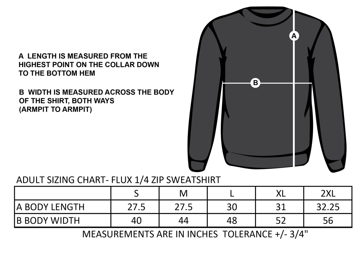 ROLAND MICHNER PUBLIC SCHOOL - VERTICAL LOGO - FLUX 1/4 ZIP SWEATSHIRT ...
