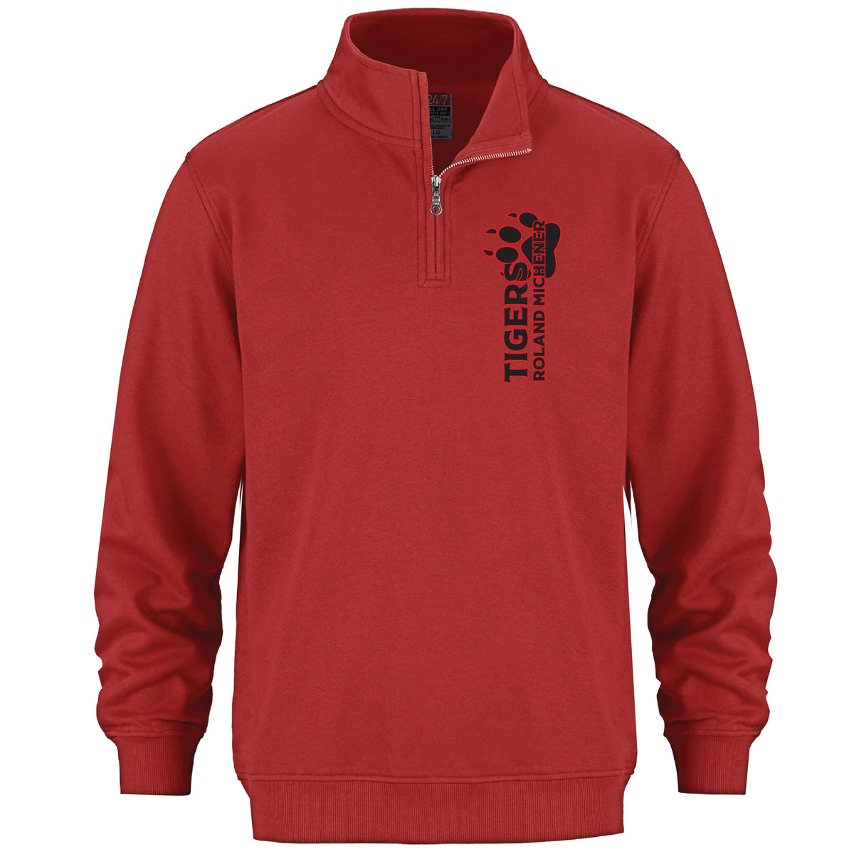 ROLAND MICHENER PUBLIC SCHOOL - VERTICAL LOGO - FLUX 1/4 ZIP SWEATSHIR ...