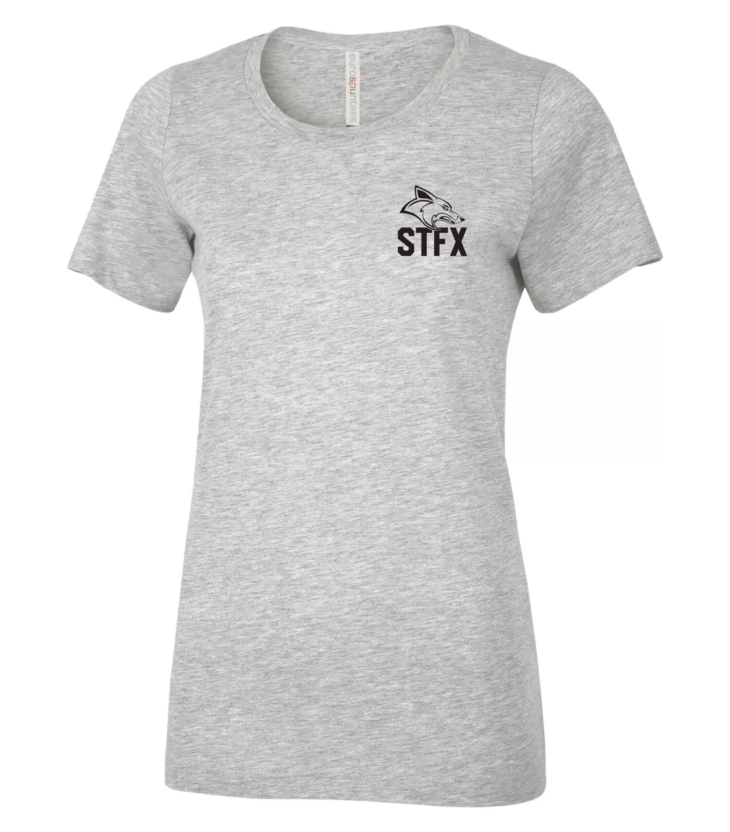 STFX STAFFWEAR - COYOTES PRINT - ATC RINGSPUN TEE - LADIES – Tuck gear